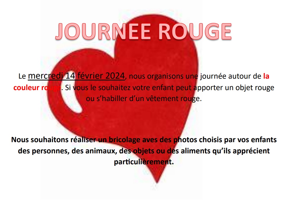 Journée rouge - Les Ouistitis à la Montagne